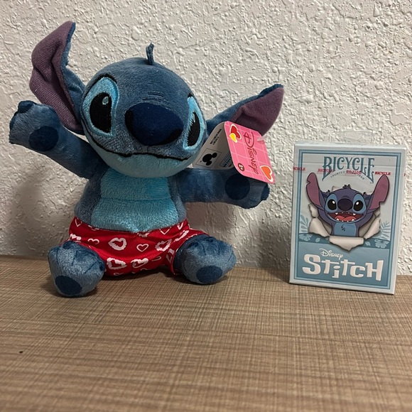 Games | Disney Stitch Vday Plush With Bicycle Disney Stitch Playing ...
